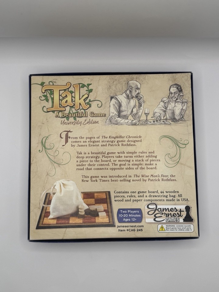 Tak : A Beautiful Game by James Ernest Games University Edition ...