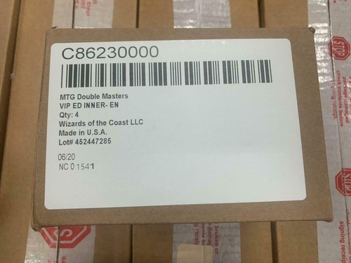 MTG Double Masters English VIP Edition Factory Sealed Inner Case of 4 ...