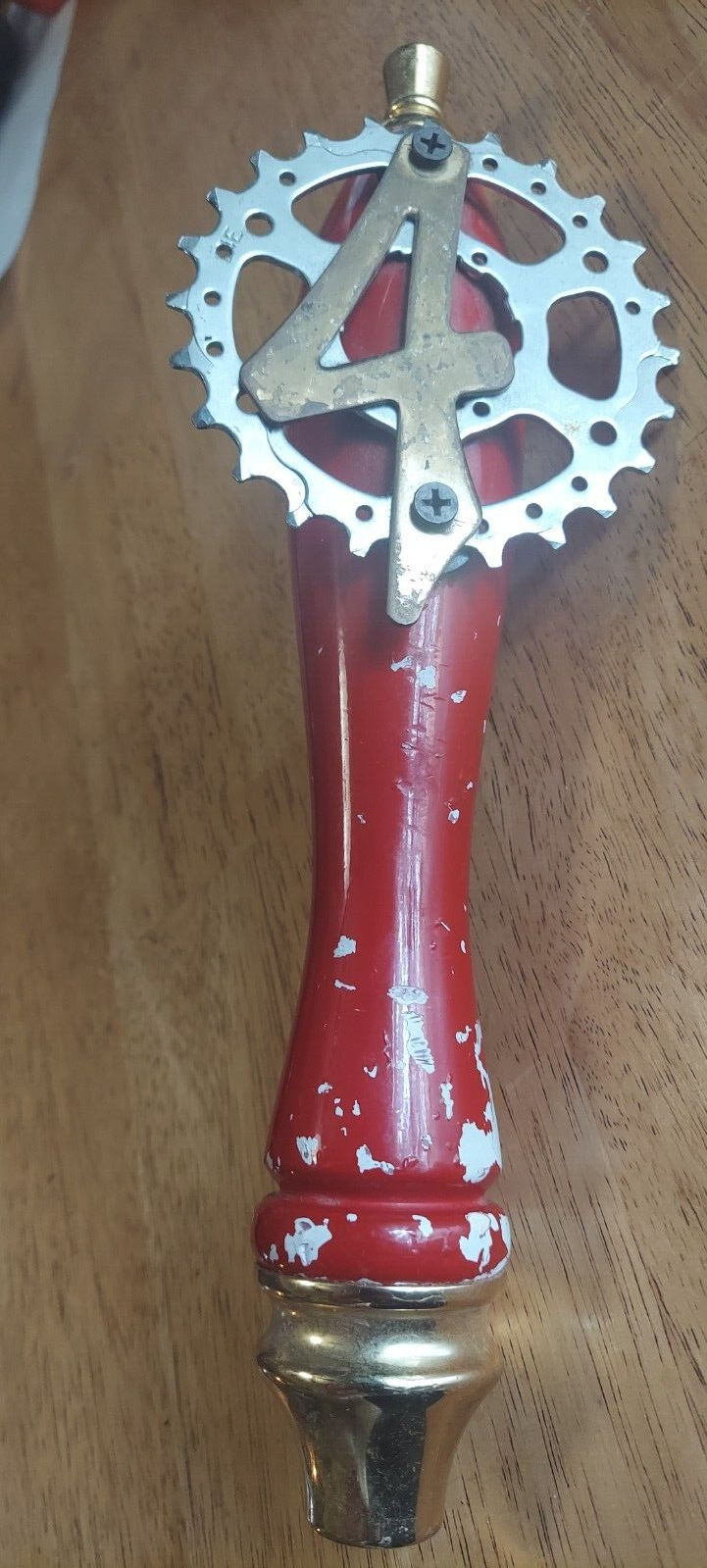 Beer Tap Real Ale Firehouse #4 Handle Brand Red 12" long | eBay