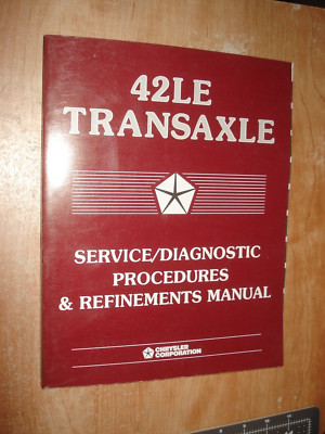 1996 CHRYSLER 42LE TRANSAXLE SERVICE TRAINING MANUAL SHOP REPAIR BOOK ...