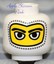 NEW Lego White MINIFIG HEAD w/Balaclava Face Mask -Ninja/Ski/Race ...