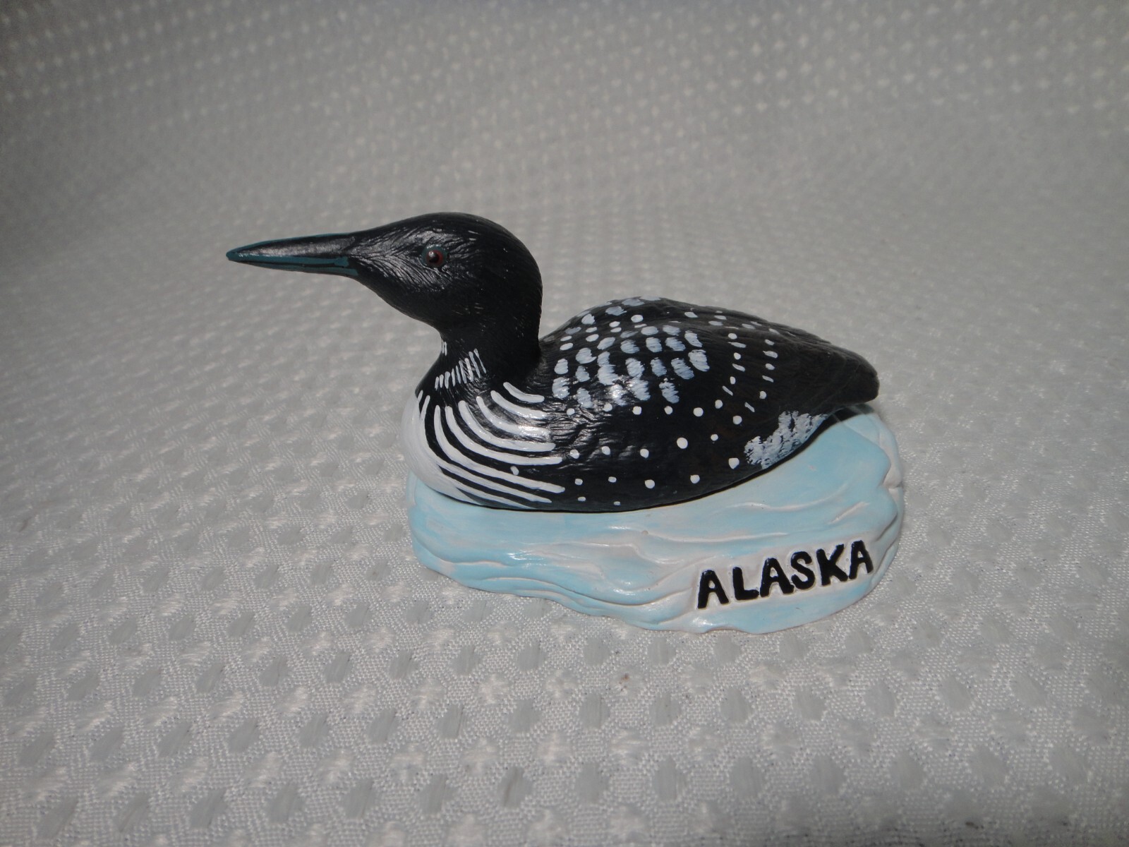 Alaska Loon Figurine Ceramic Bird 4.5" Long Figurine Statue Decor by ...