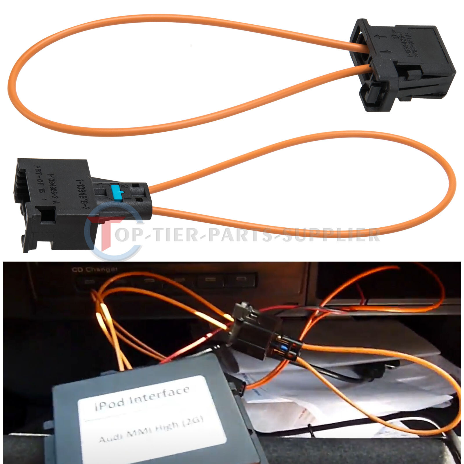 2 pairs MOST fiber optic loop bypass MALE & FEMALE kit adapter For ...