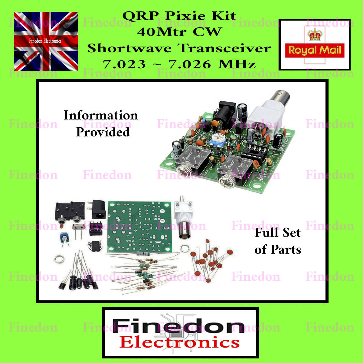 QRP Pixie 40M Shortwave Transceiver 7.023-7.026 Kit Instructions ...