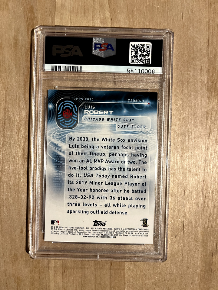 2020 Topps Luis Robert Topps 2030 Rookie Card RC #3 PSA 9 White Sox | eBay