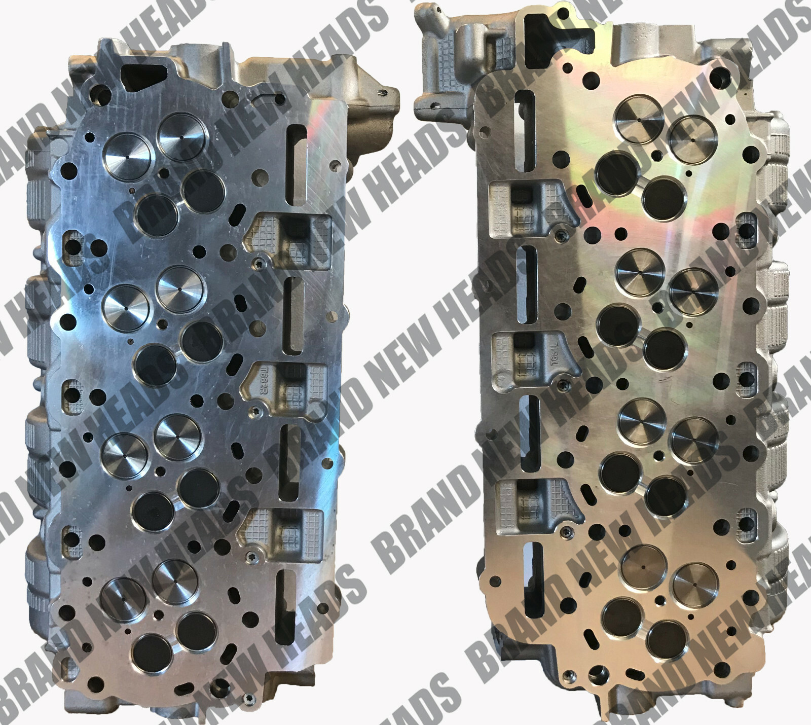 NEW Ford F-250 F-350 6.7 OHV Diesel Power Stroke Cylinder Head Pair ...