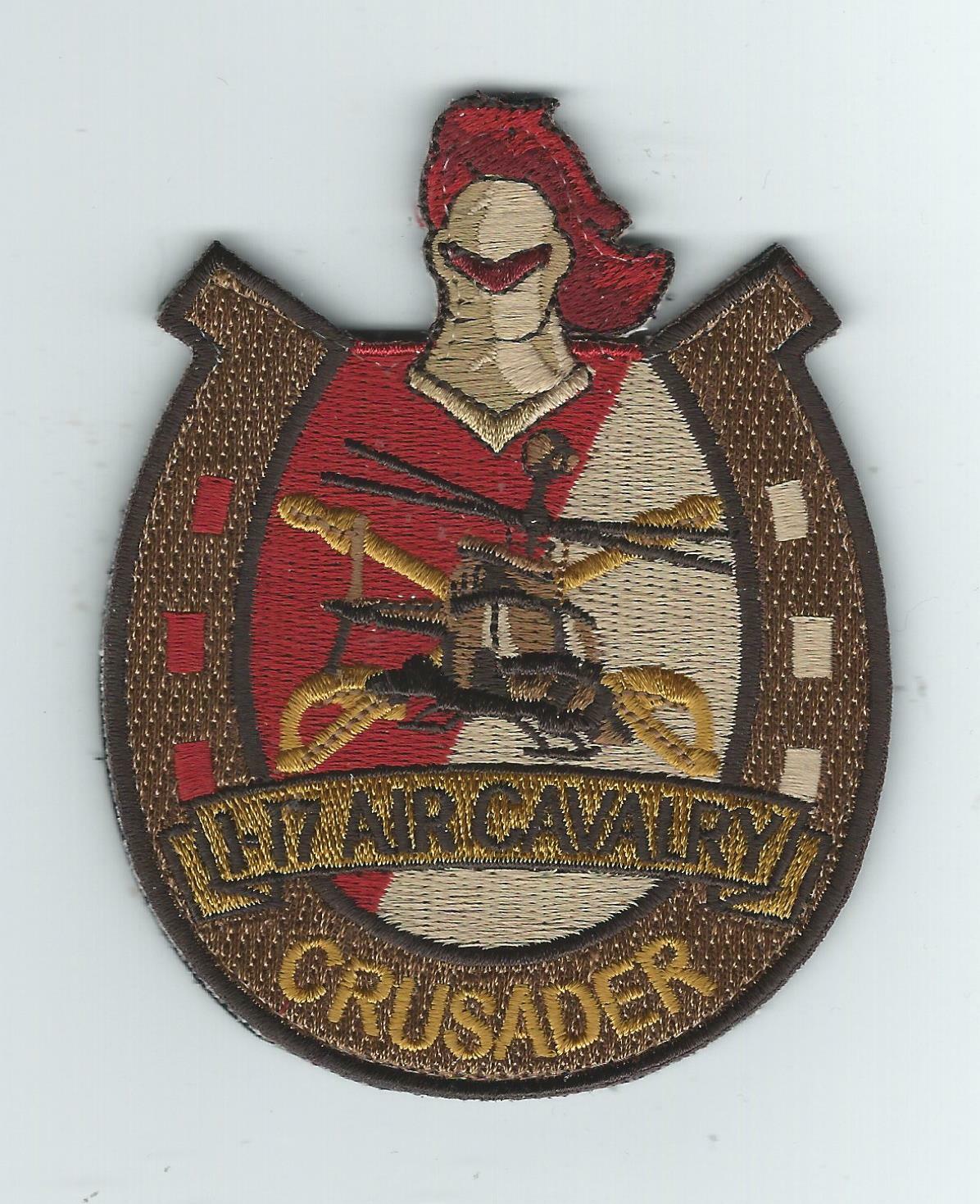CRUSADER TROOP 1-17 CAV "THEIR LATEST" desert patch | eBay
