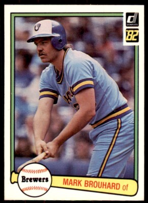 1982 Donruss Baseball Card Mark Brouhard Rookie Milwaukee Brewers #154 ...