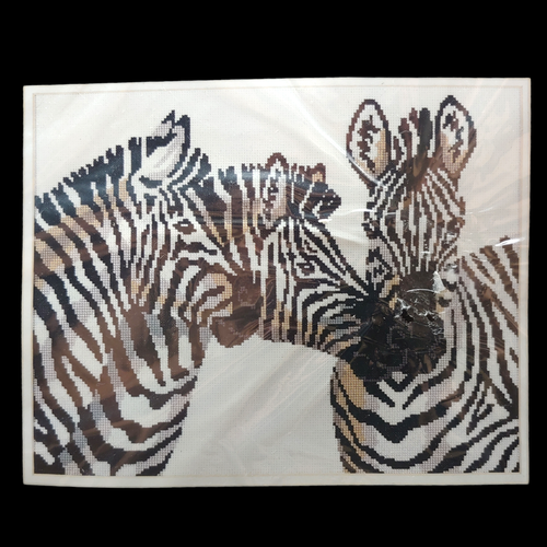 Dimensions Zebra Cross Stitch Kit, 14x11 vtg 1990s Wildlife Animal ...