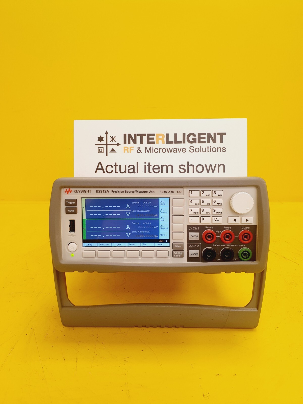 Keysight B2912A Source Meter Unit (SMU), 2CH 10fA 210V, 3A DC/10.5A ...