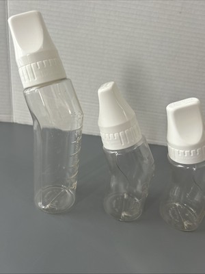 Vintage 1993 Johnsons Baby Health Flow Angled Baby Bottles 4oz & 8oz ...