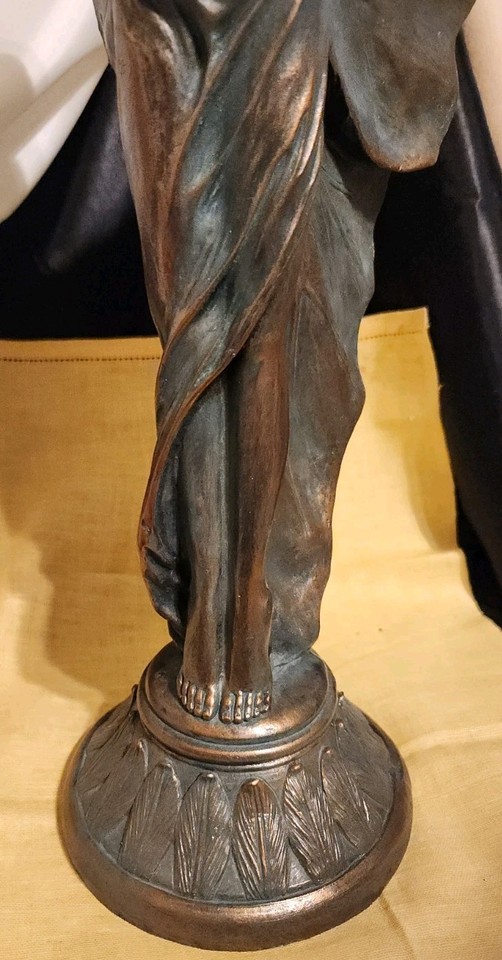 FAIRY LADY BUTTERFLY STATUE REPRODUCTION CAST RESIN TIPTOED 17.5" H× 10 ...