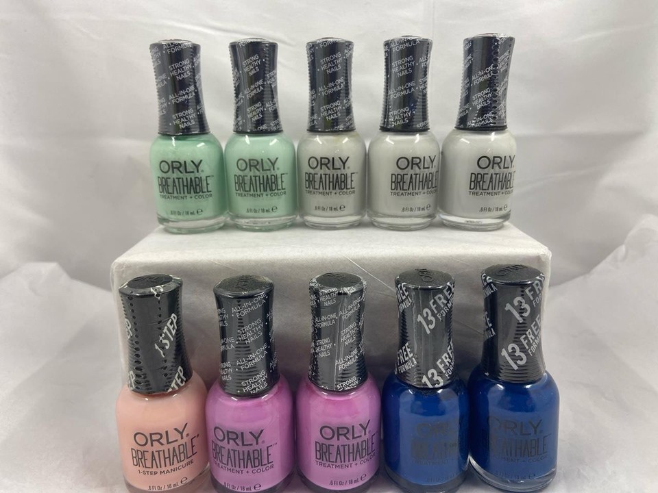 10 Orly Breathable Nail Polish TLC Fresh Start Good Karma Power Packed ...