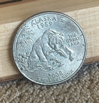 2008 Washington Alaska State Quarter "Extra Claw" Error | eBay