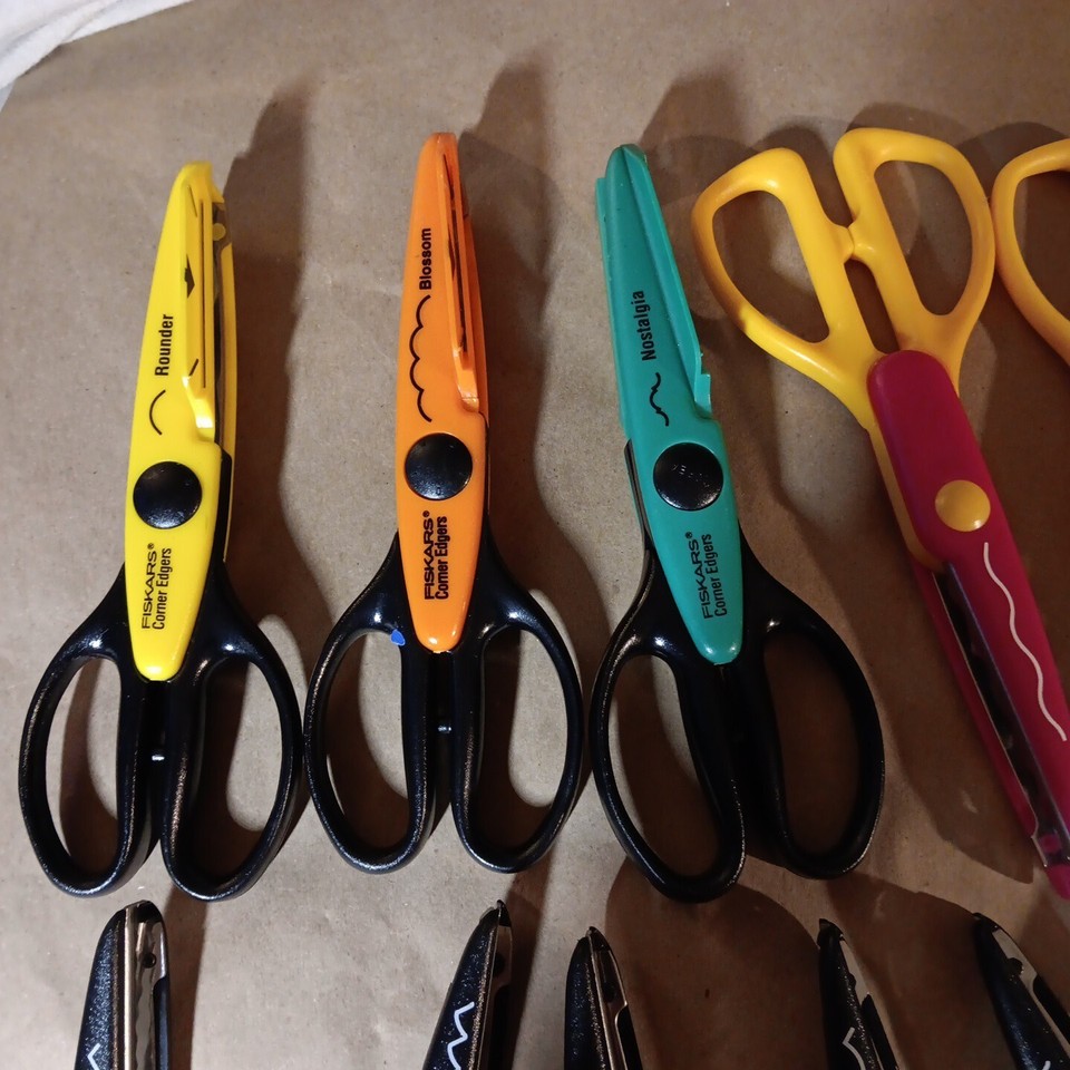 Lot of 11 Fiskars Paper Edgers/Corner Scissors Paper Crafting and ...