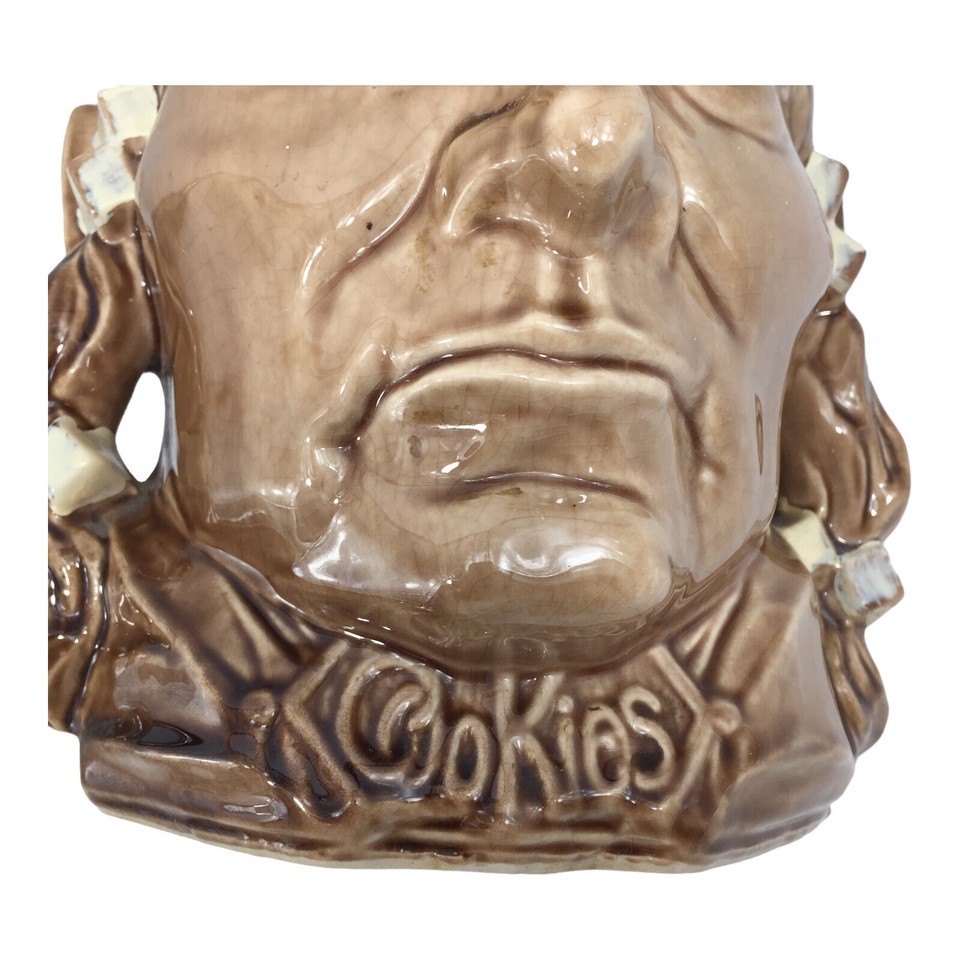 Antique McCoy Pottery USA Indian Head Native American Cookie Jar Circa ...