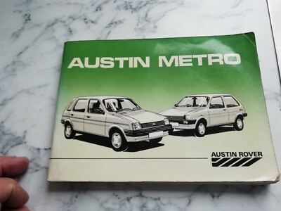 Austin Rover Metro Mk 2 1985-89 Owners Handbook Manual | eBay UK