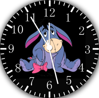 Winnie The Pooh Eeyore Frameless Borderless Wall Clock For Gifts or ...