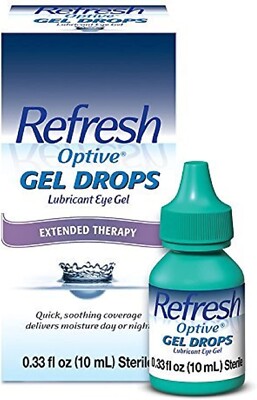 Refresh Optive Gel Drops Lubricant Eye Gel, 0.33 Fl Oz | Packaging May ...