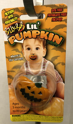 Billy Bob Lil' Pumpkin Pacifier - Ages 3 Mos. to 99 Years - NIP ...