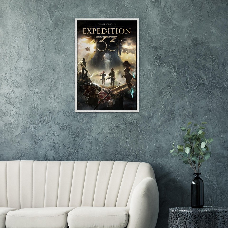 CLAIR OBSCUR EXPEDITION 33 GAMING POSTER 24X36 FRAMED POSTER - FANTASY ...