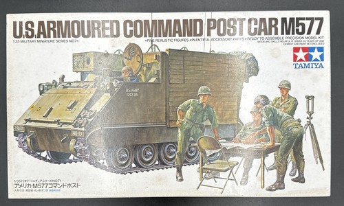 TAMIYA MILITARY US ARMOURED COMMAND POST CAR M577 1/35 SCALE KIT #35071 ...