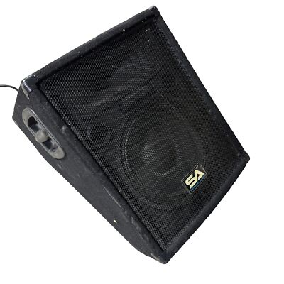 Powered 2-Way 12" Floor / Stage Monitor Wedge Style with Titanium Horn ...