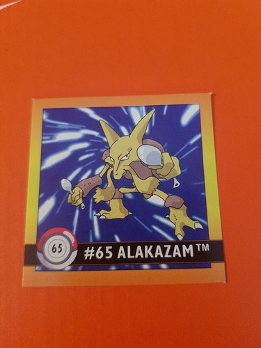 Pokemon sticker Series 1 Alakazam #65 Artbox 1999 | eBay UK