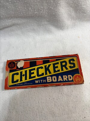 CHECKERS WITH BOARD VINTAGE MADE IN JAPAN - USED | eBay