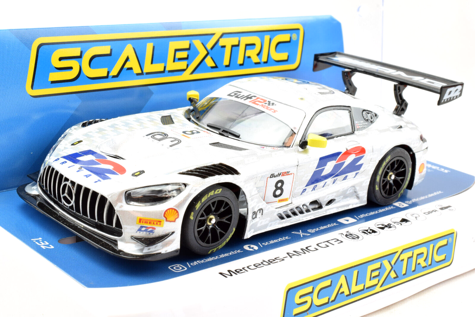Scalextric "D2" Mercedes-AMG GT3 - Ram Racing DPR W/ Lights 1/32 Slot ...