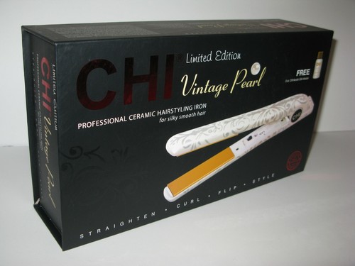 CHI Limited Edition Vintage Pearl Professional Ceramic Hairstyling Iron ...