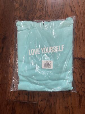 Yours Truly Phora Love Yourself Hoodie Pastel Mint LIMITED EDITION Size ...