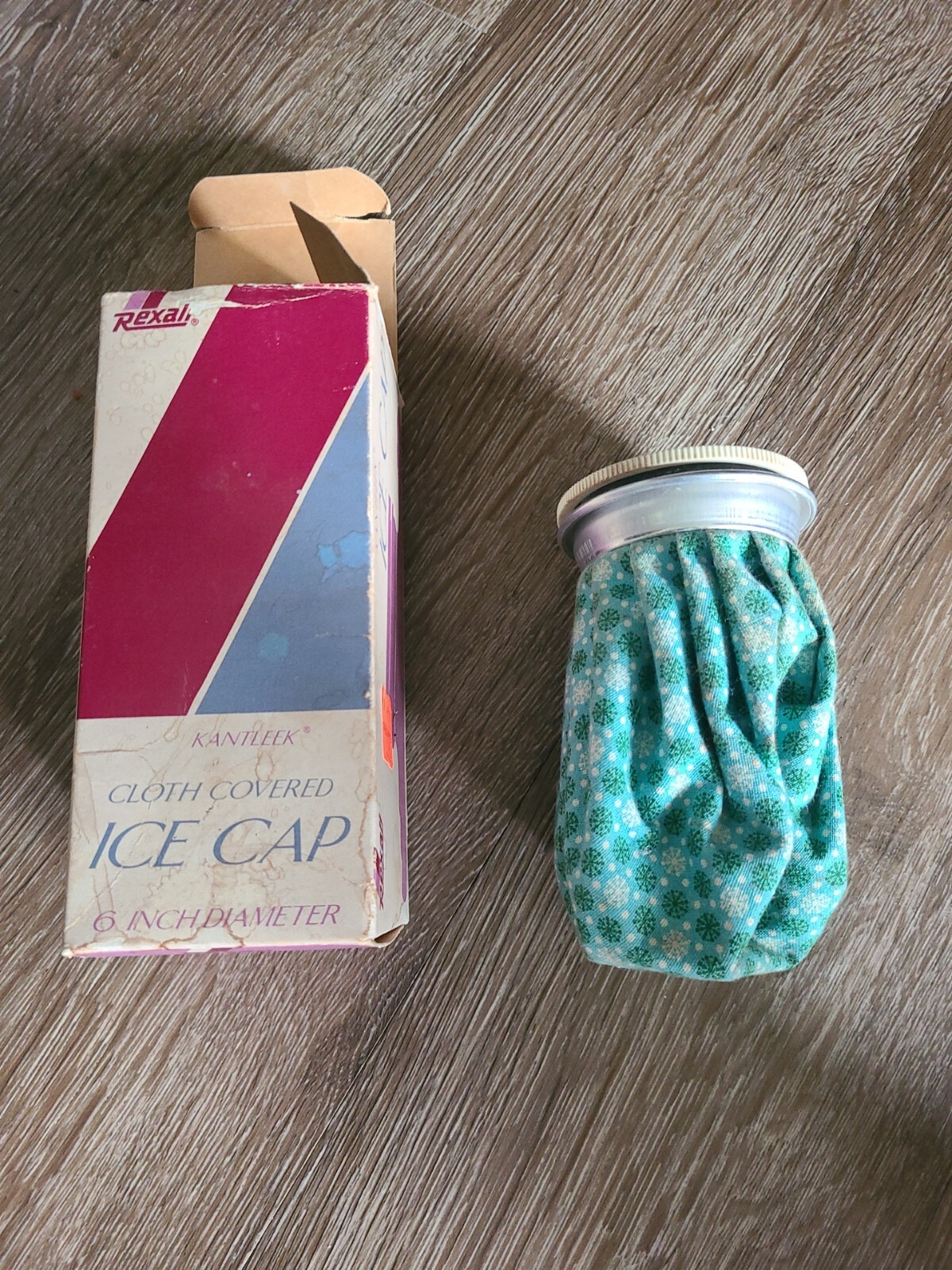 Vintage Kantleek 6in Cloth Covered Ice Cap By Rexall | eBay