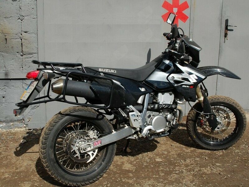 SUZUKI DRZ 400 SM COMPLETE RACK LUGGAGE SYSTEM BIKE MOTORCYCLE BLACK ...