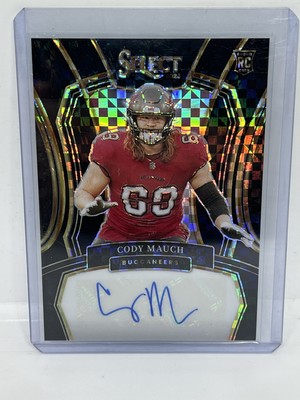 2023 Panini Select Cody Mauch #RSI-CMA Rookie Black Auto 1/1 RC Prizm ...