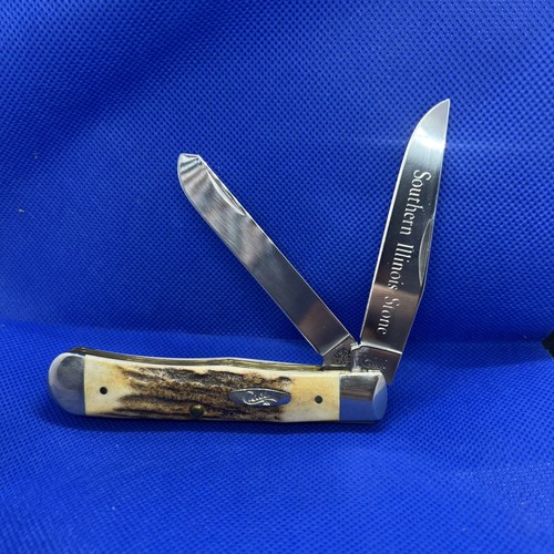 Case Stag Trapper Knife 5254 Southern Illinois Stone | eBay