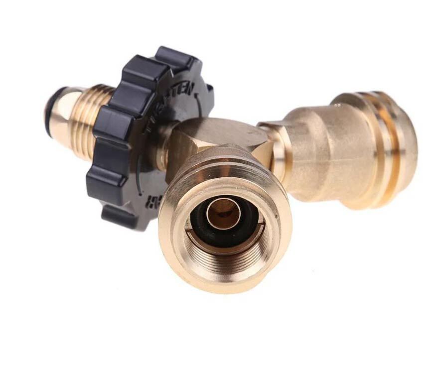 Acme(QCC1) Tee Adapter connector with 2 male pipe thread QCC and POL ...