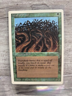 WALL OF WOOD Summon Wall MTG Revised Edition Magic | eBay