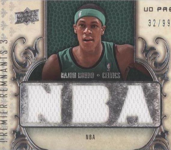 2008-09 UD Premier - Premier Remnants 3 #PR3-RR Rajon Rondo /99 (MEM ...