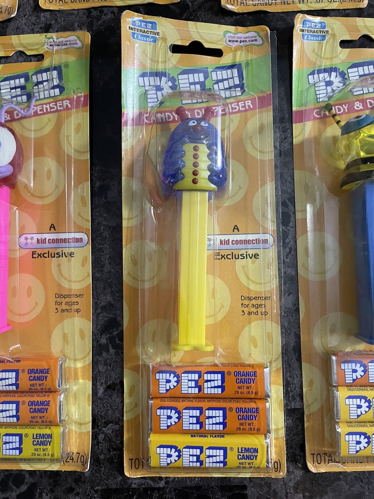 PEZ Bugz Crystal Dispenser RARE 2000 Kid Connection Exclusive Full Set ...