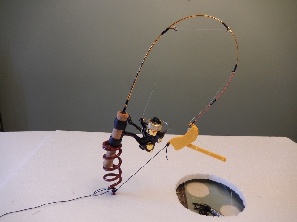 Ice Fishing Automatic Hook Setter 3 for $9.99 for use in ice fishing ...