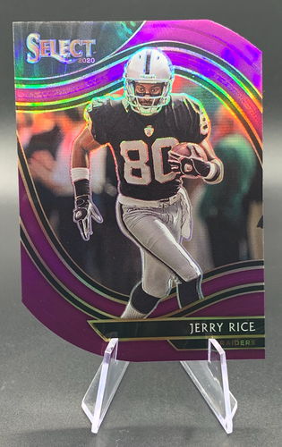 2020 Jerry Rice SP #320 Select Field Level Purple Die Cut Prizm 49ers ...