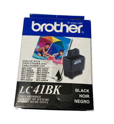 Brother Black Ink Cartridge LC41BK Genuine Expired.. | eBay