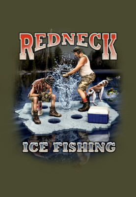 REDNECK ICE FISHING 13" x 19" Photo Print poster | eBay