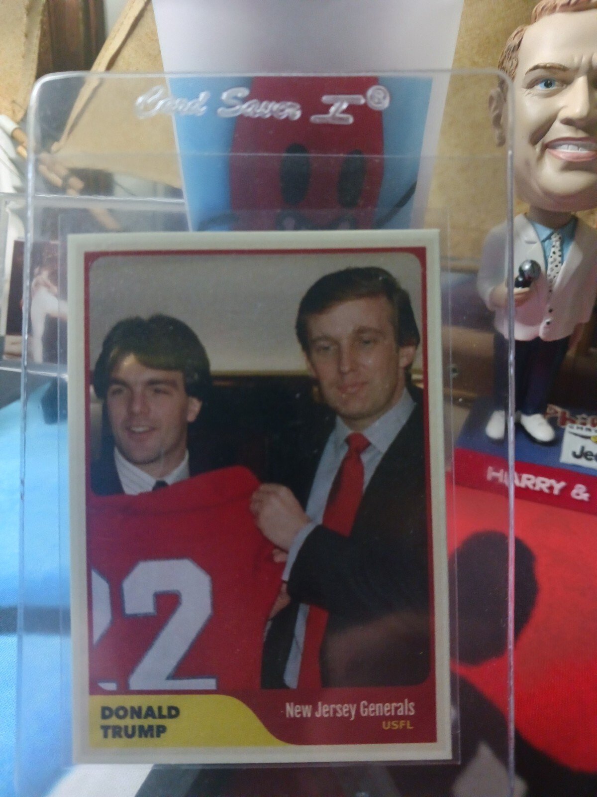 DONALD TRUMP USFL NEW JERSEY GENERALS DOUG FLUTIE CUSTOM MADE RARE ART ...