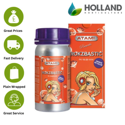 Atami Rokzbastic Unique PK 10-20 Ratio Hydroponic Flowering Bud Booster ...