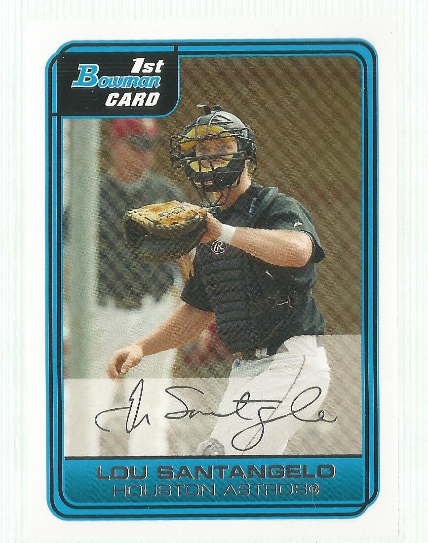 Lou Santangelo 2006 Bowman WHITE SP RC #99 HOUSTON ASTROS 084/120 | eBay
