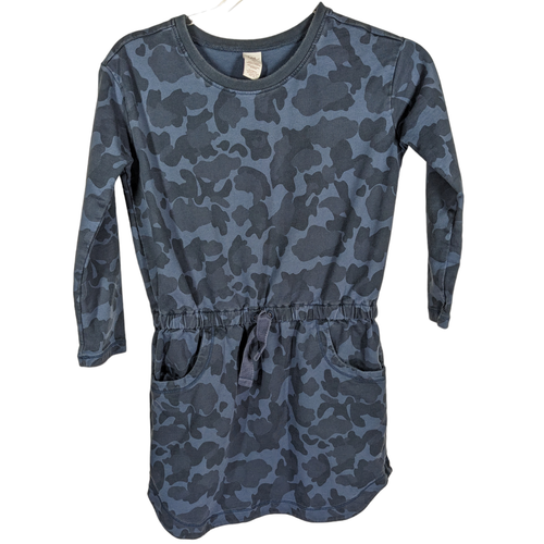 Tea Collection Dress Tunic Girls 10 Navy Blue Camo Long Sleeve Mini | eBay