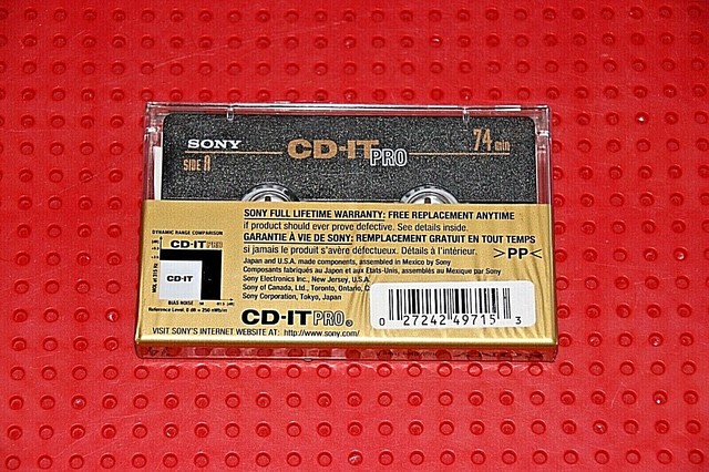 Sony (cd-it) Pro 74 Minutes High Bias Type II 110m Slim Case Audio ...