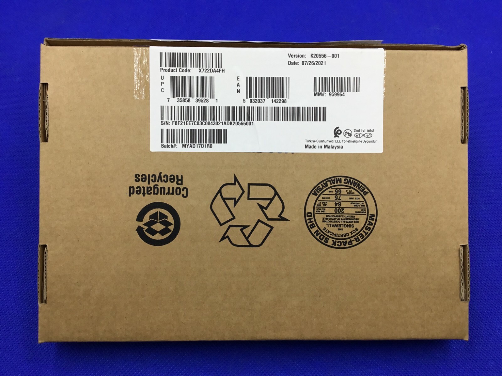 NOB X722-DA4 Intel 10GbE Quad Port Ethernet Network Adapter X722-DA4FH ...